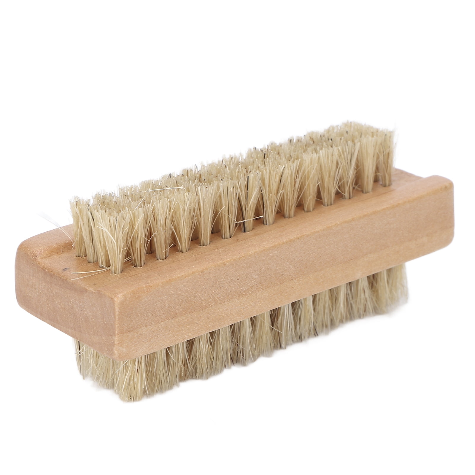 Nature Bristle Nail Brush, Double Sided Bamboo Brush For Nail Scrubber ...