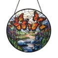 Nature Butterfly Lake Window Hanging – Decorative Stained Glass2001 ...