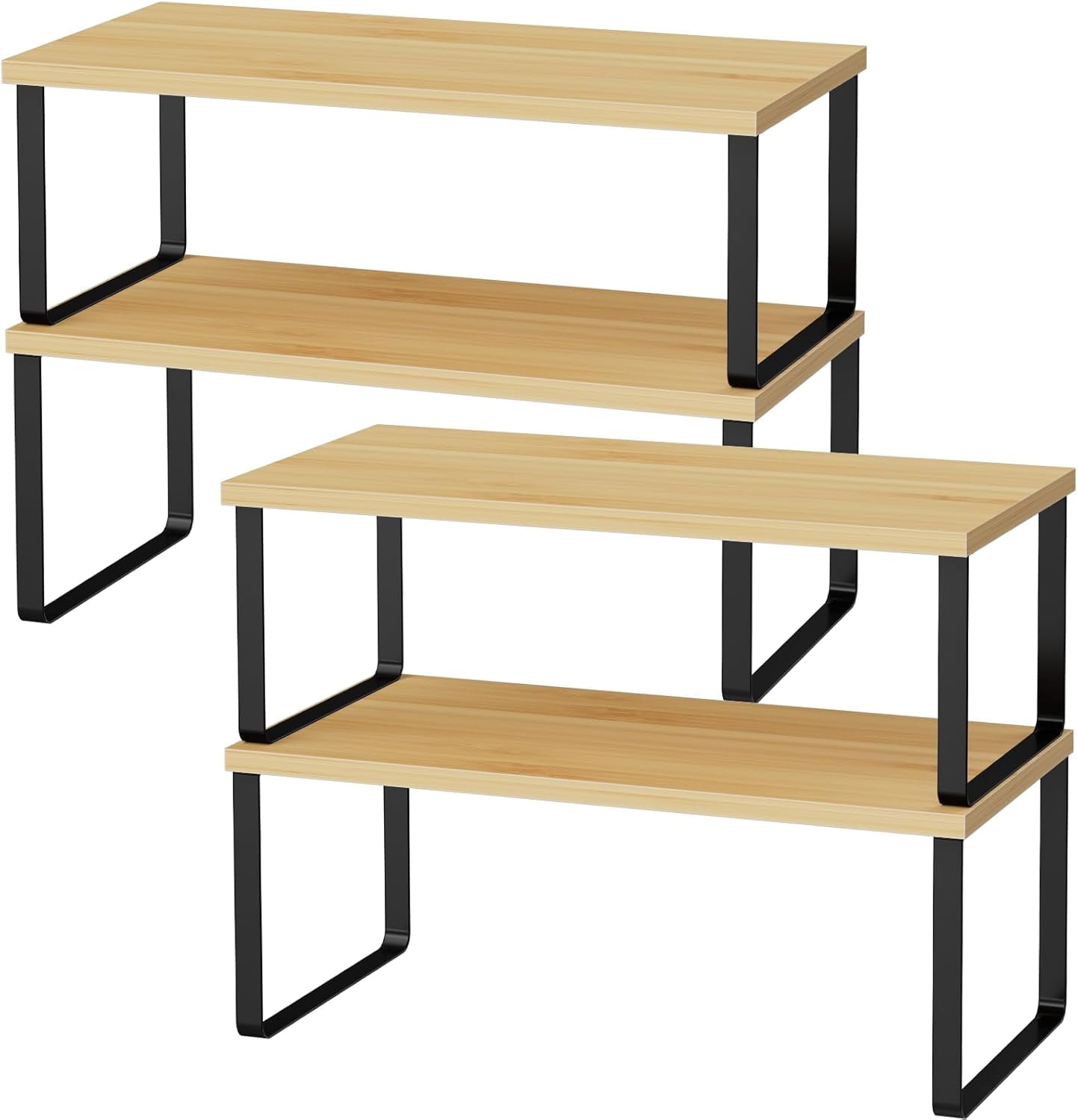 Nature Cabinet Shelf Organizers, 15.7 Inches Large Kitchen Counter ...