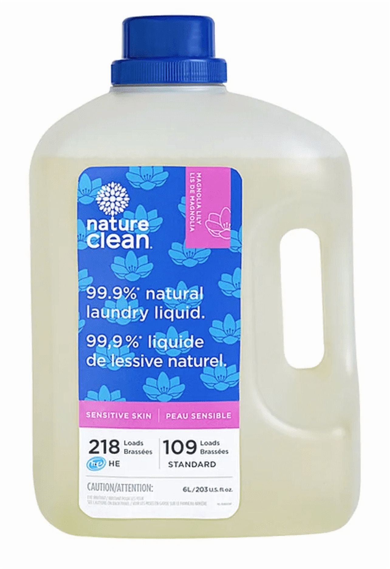 Nature Clean Magnolia Lily Liquid Laundry Detergent, 6L, 218 Loads ...