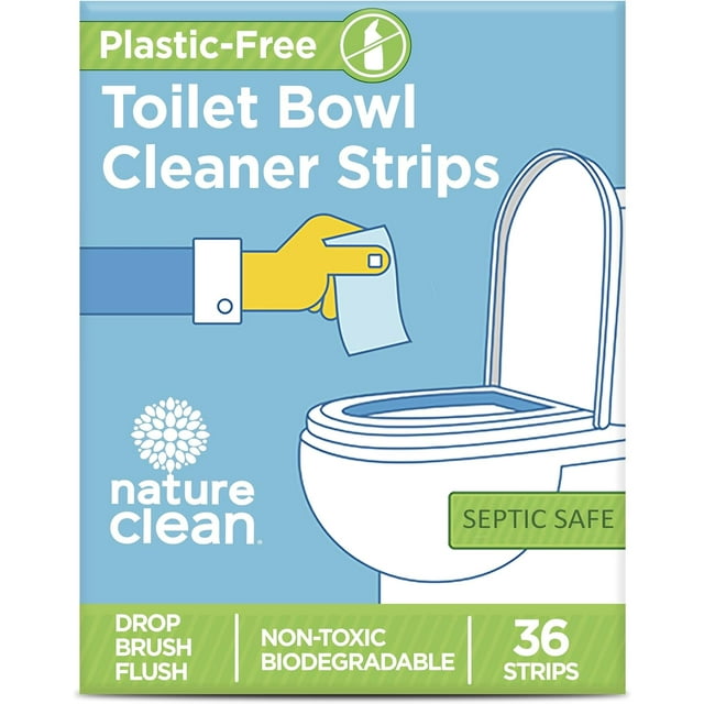 Nature Clean Non-Toxic Toilet Bowl Cleaners Strips 36 count, Plastic ...