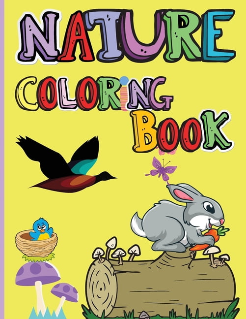 Nature Coloring Book: Amazing Animals, Birds, Plants and Wildlife for ...