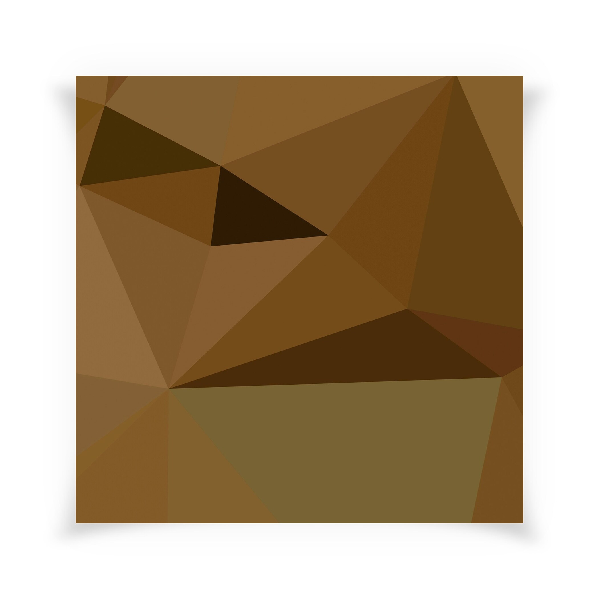 Nature Creative - Polygons 11 - Unframed Wall Art - Multi 32 x 32 ...