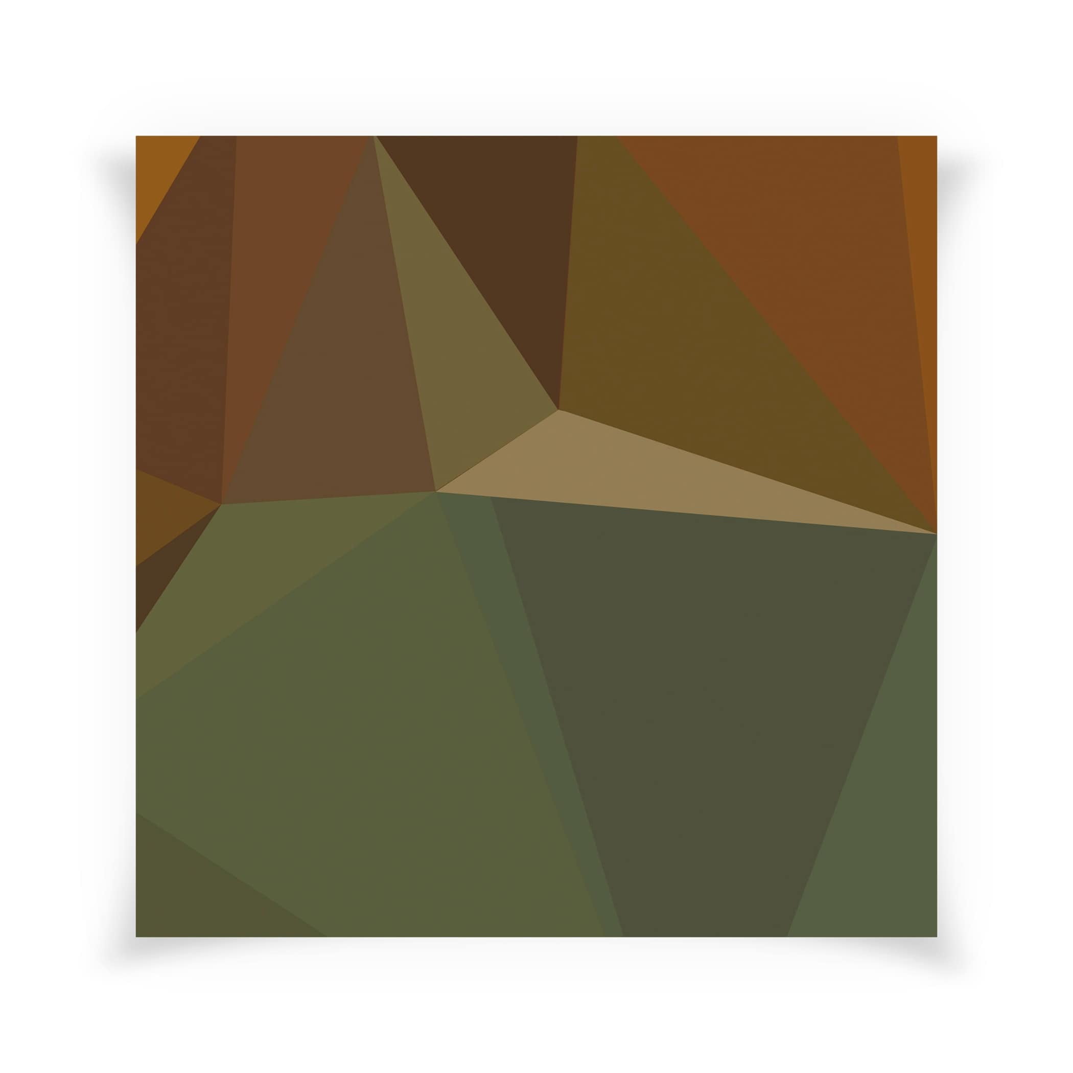 Nature Creative - Polygons 12 - Unframed Wall Art - Multi 32 x 32 ...