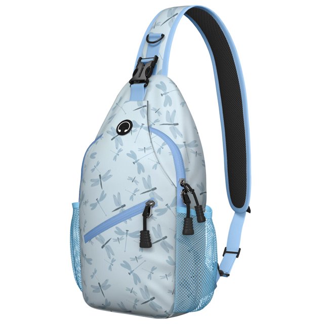 Nature Dragonfly Sling Backpack, Insect Lovers Print Crossbody Bag ...