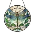 Nature Dragonfly Stained Glass Style Suncatcher – Window Decor ...