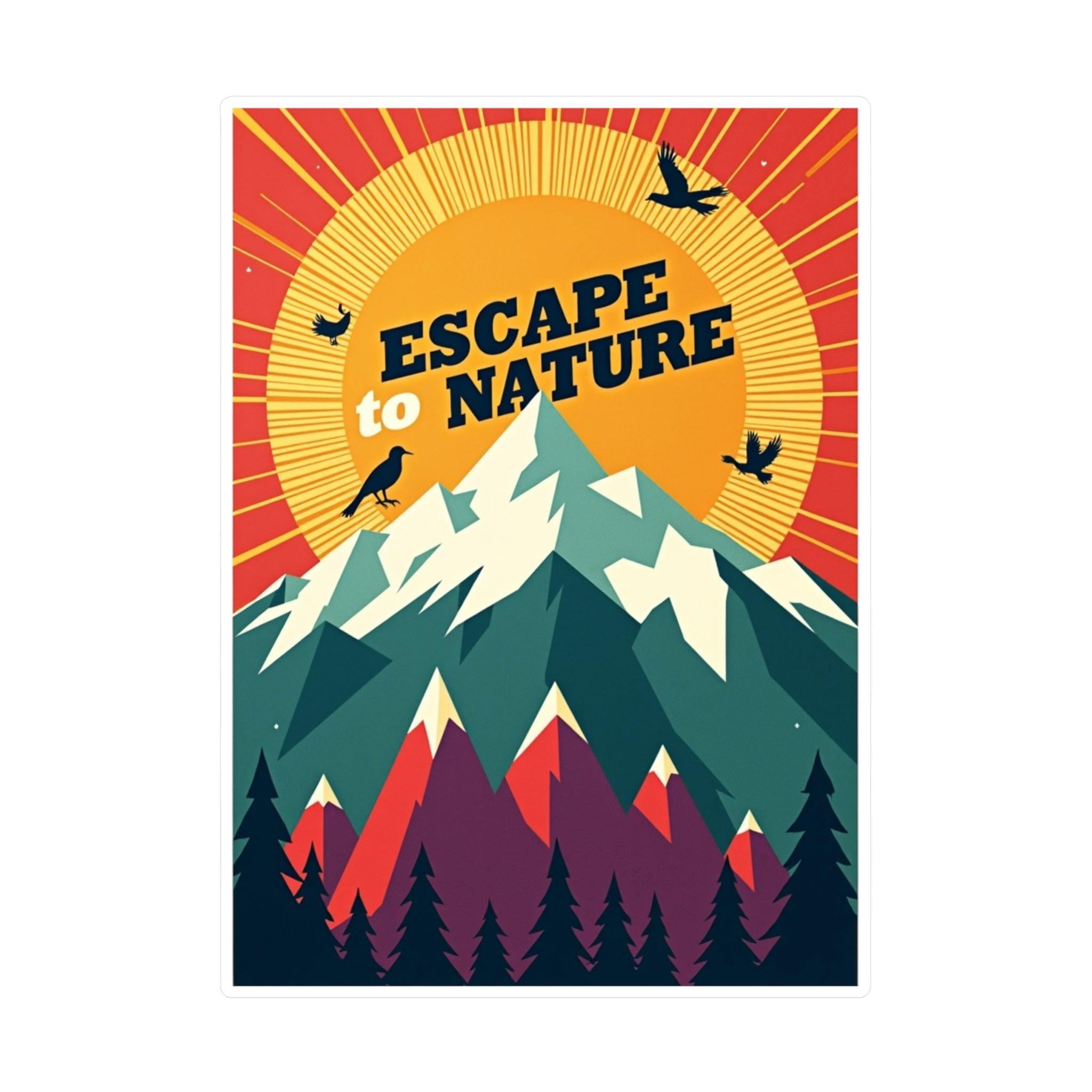 Nature Escape Decal for Outdoor Lovers and Nature Fans - Walmart.com