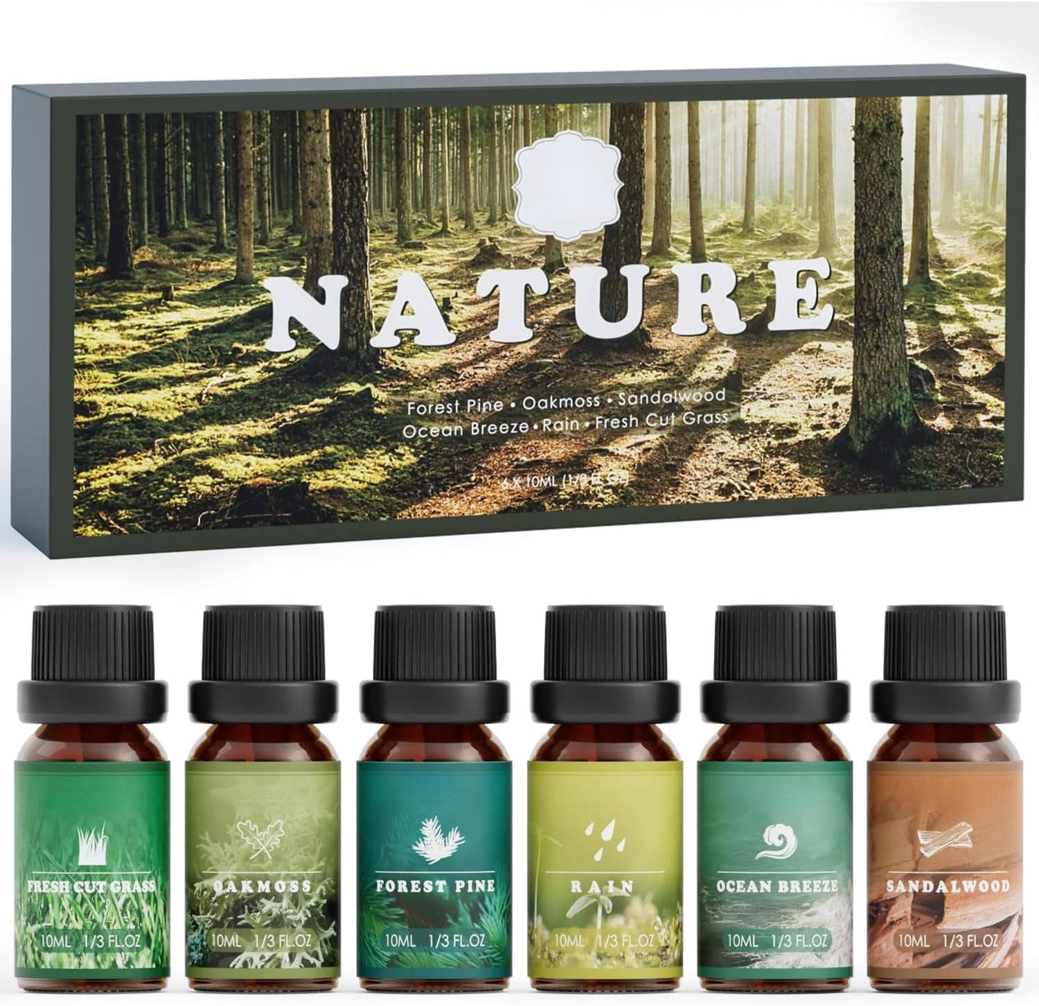 Nature Essential Oils Set, UM Natural Fragrance Oils for Candle Making ...