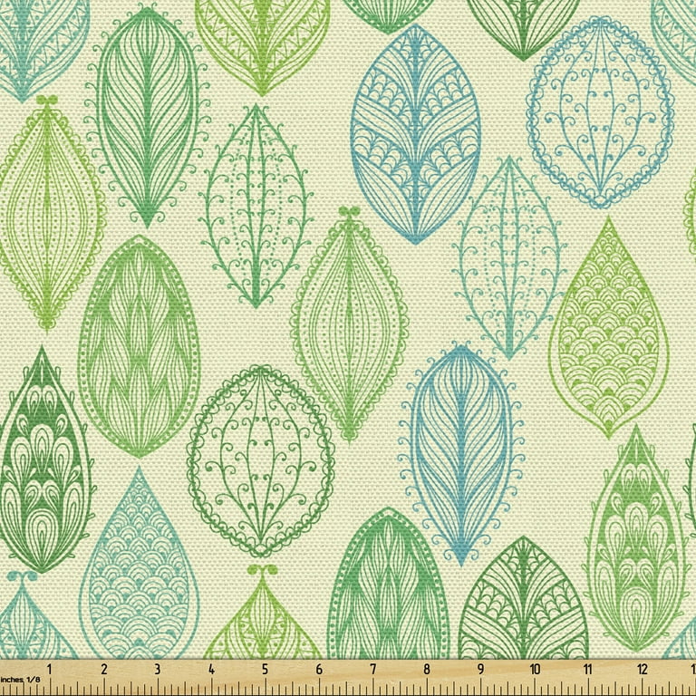 leaf pattern fabric by the yard