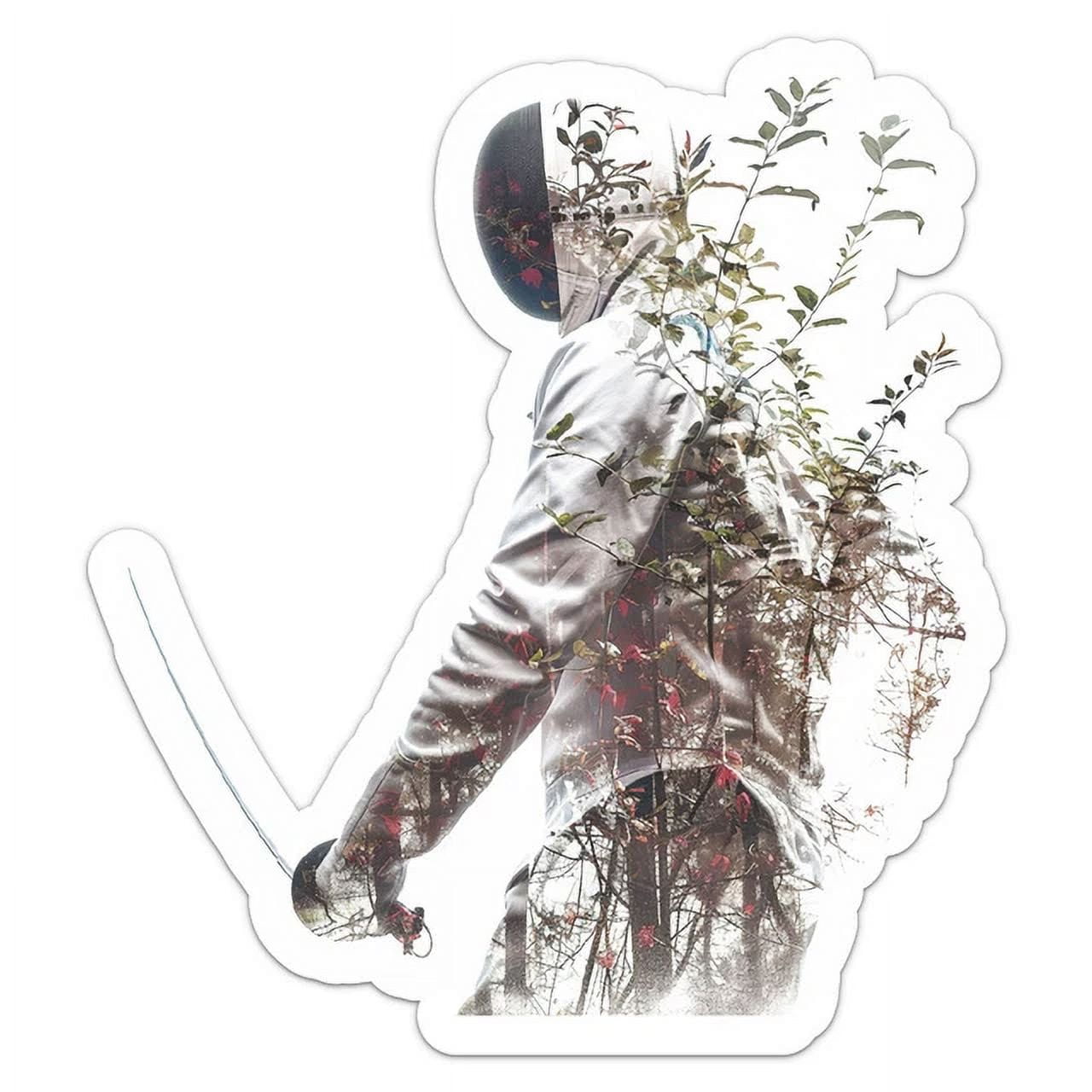 Nature Fencing Sport Sticker Phone Decal Water Bottle Stickers Car ...