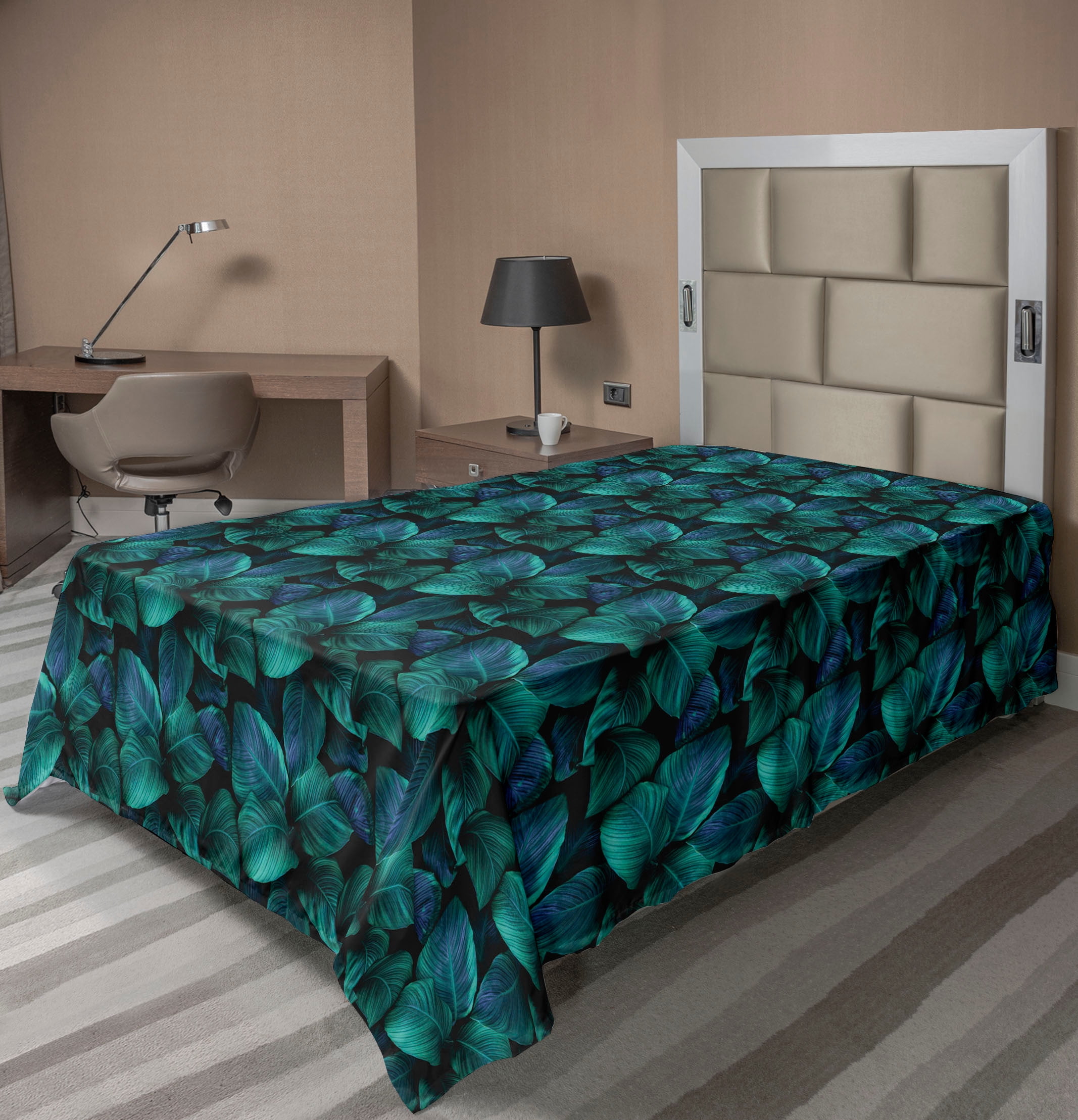 Nature Flat Sheet, Digital Illustrated Realistic Looking Tropical ...