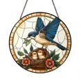 Nature Flying Bird Stained Glass Style Window Suncatcher - Walmart.com