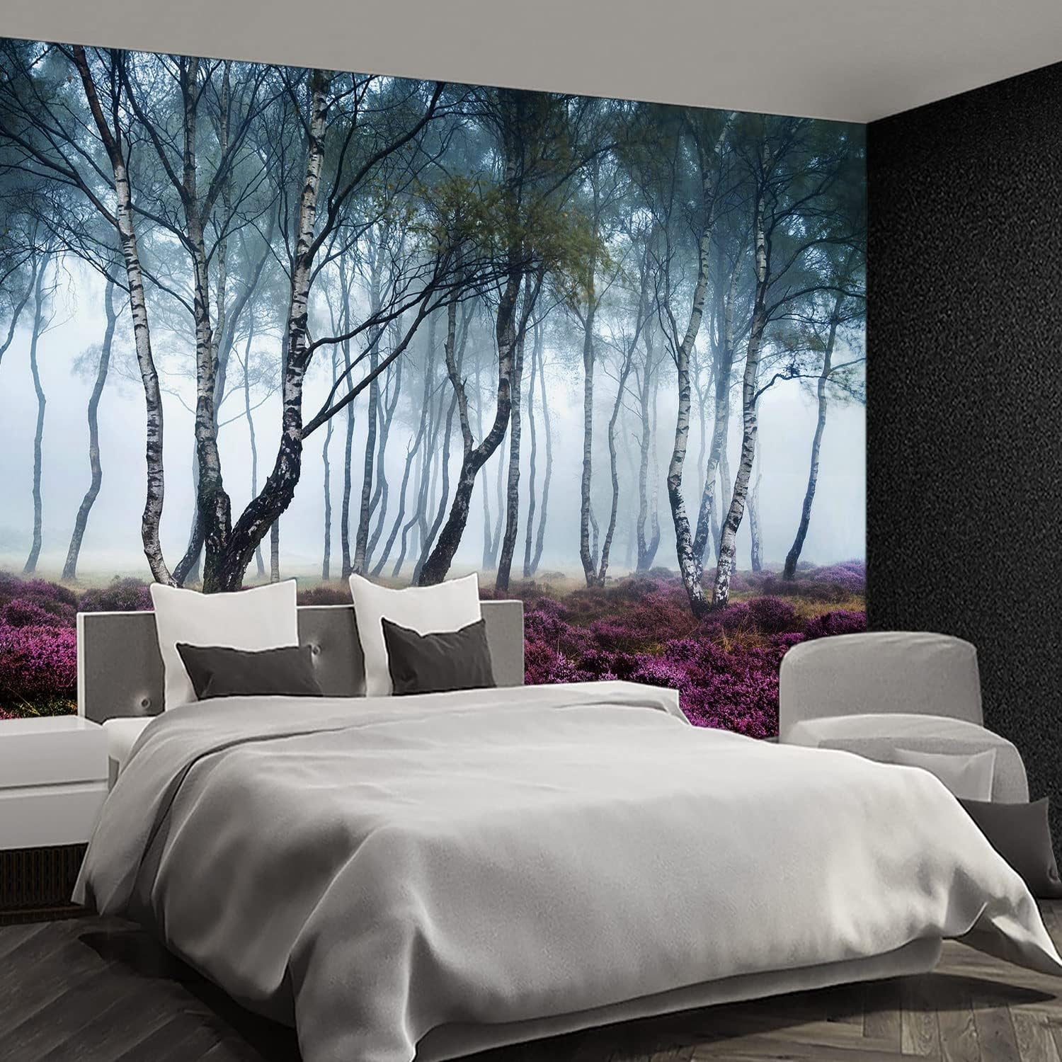 - Nature Forest Tree Mural Woodland Landscape Backgrounds Cottage ...