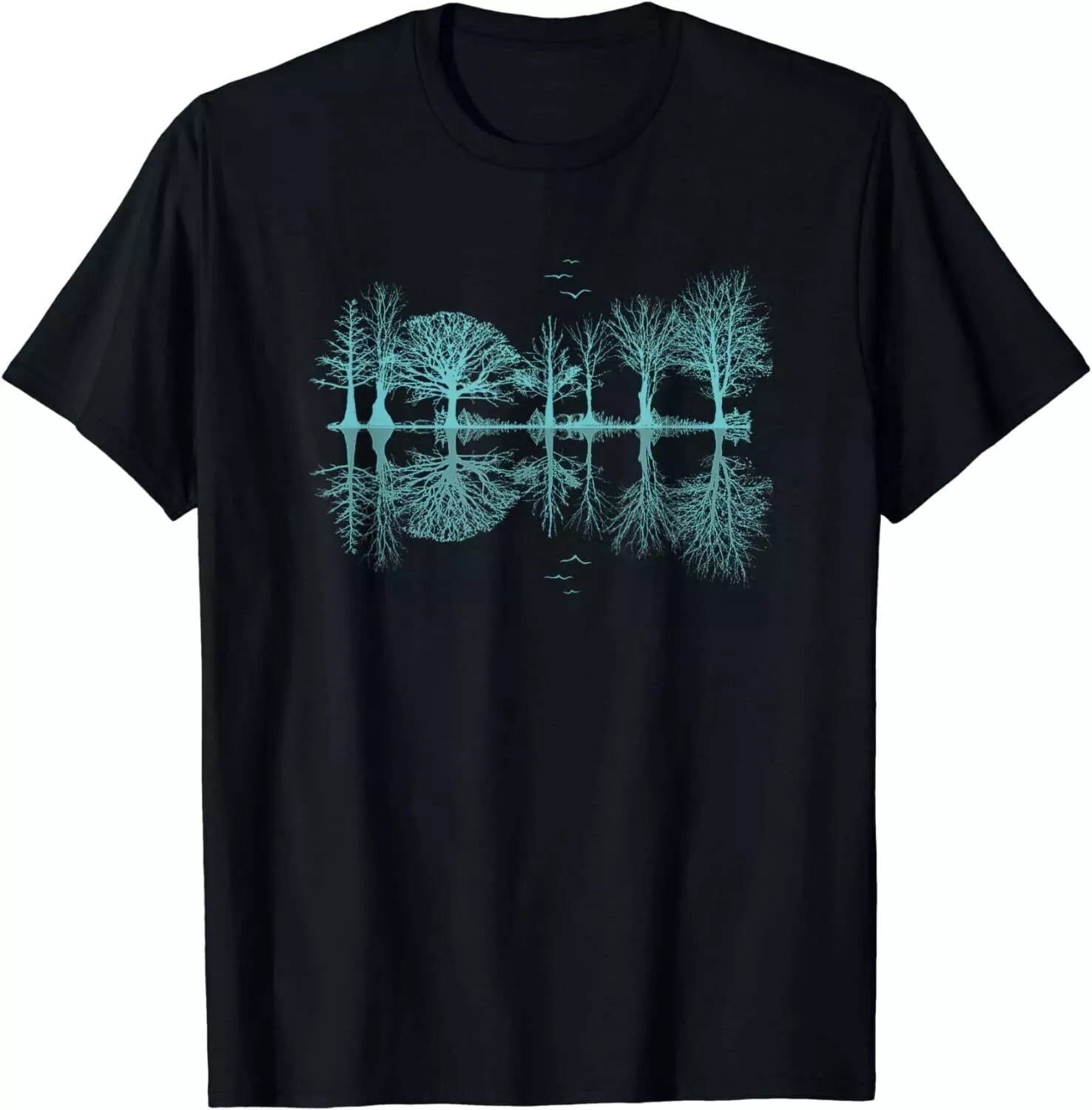Nature Forest Trees Reflection Outdoor Forest Unisex T-Shirt - Walmart.com