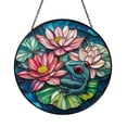 Nature Frog And Flower Stained Glass Suncatcher – Window Decor2401 ...