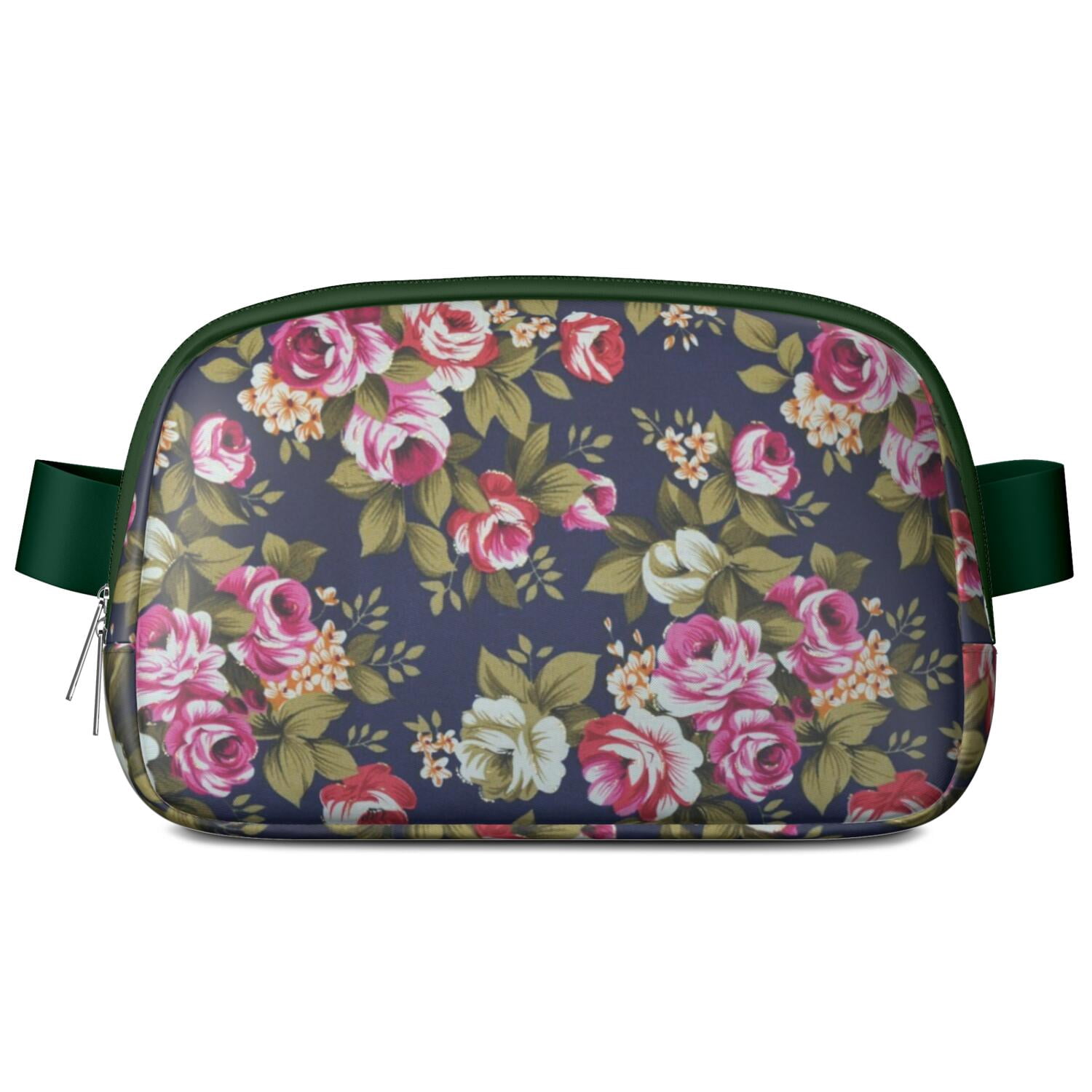 Nature Garden Fanny Pack – Floral Waist Bag with Butterfly, Rose ...
