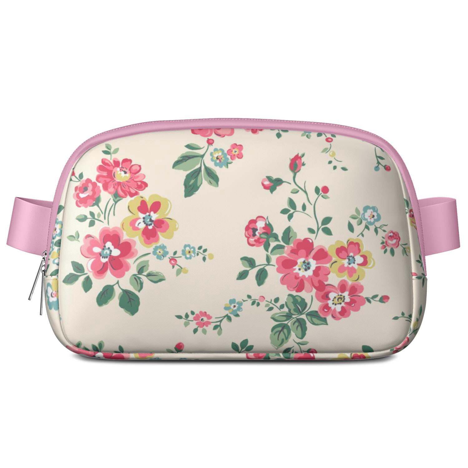 Nature Garden Fanny Pack – Floral Waist Bag with Butterfly, Rose ...