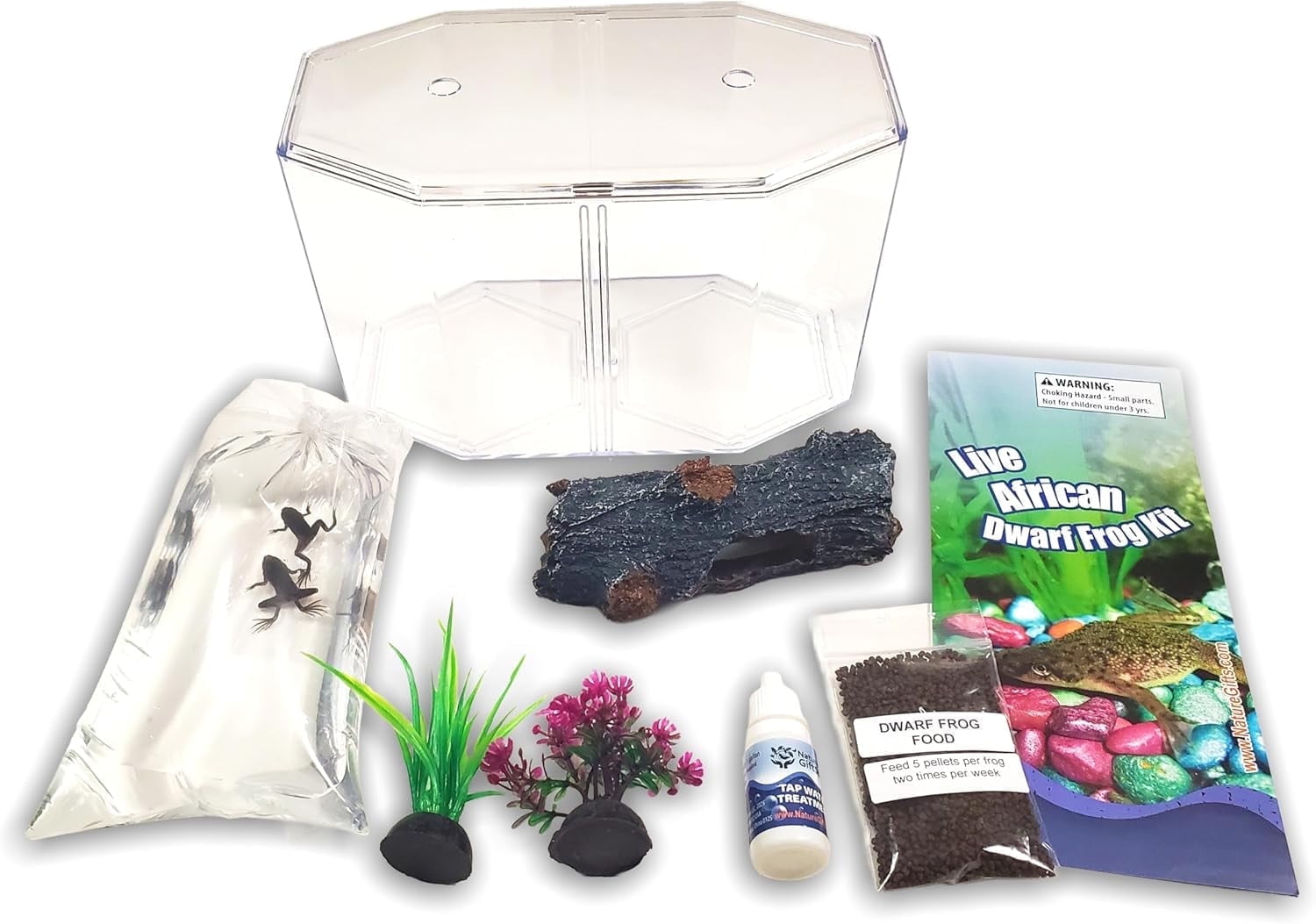 Nature gift store Complete Aquarium Habitat with Food, Plants ...