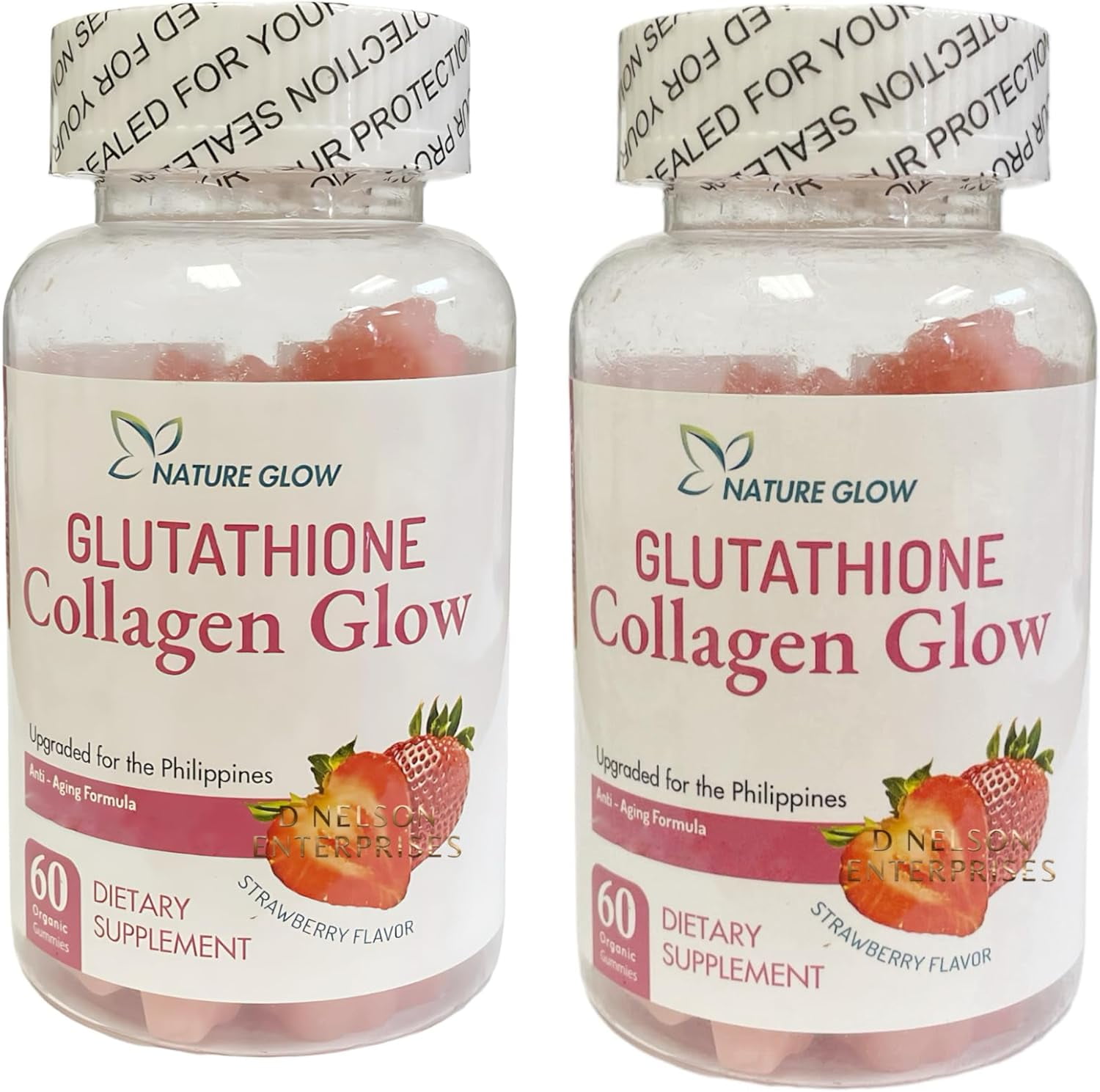 Nature Glow Glutathione Collagen Glow, 60 Organic Chewable Gummies ...