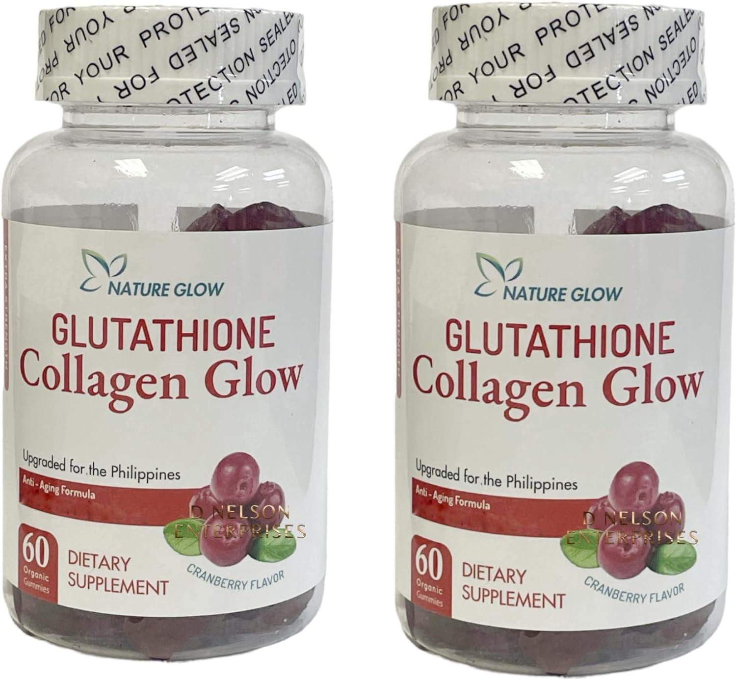 Nature Glow Glutathione Collagen Glow, 60 Organic Chewable Gummies ...