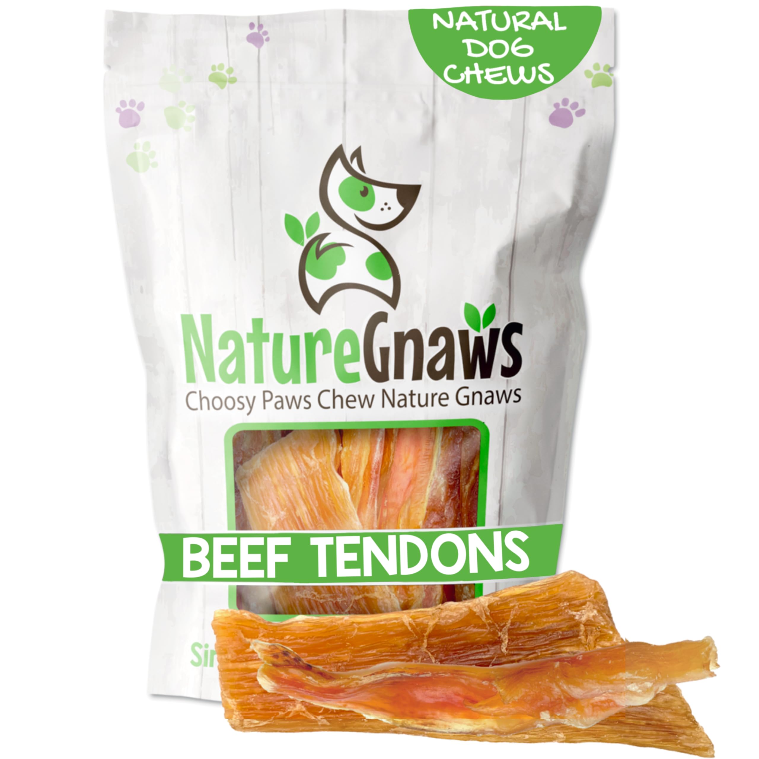 Nature Gnaws Beef Tendons for Dogs ATT1(8oz) - Mixed Thickness - Long ...