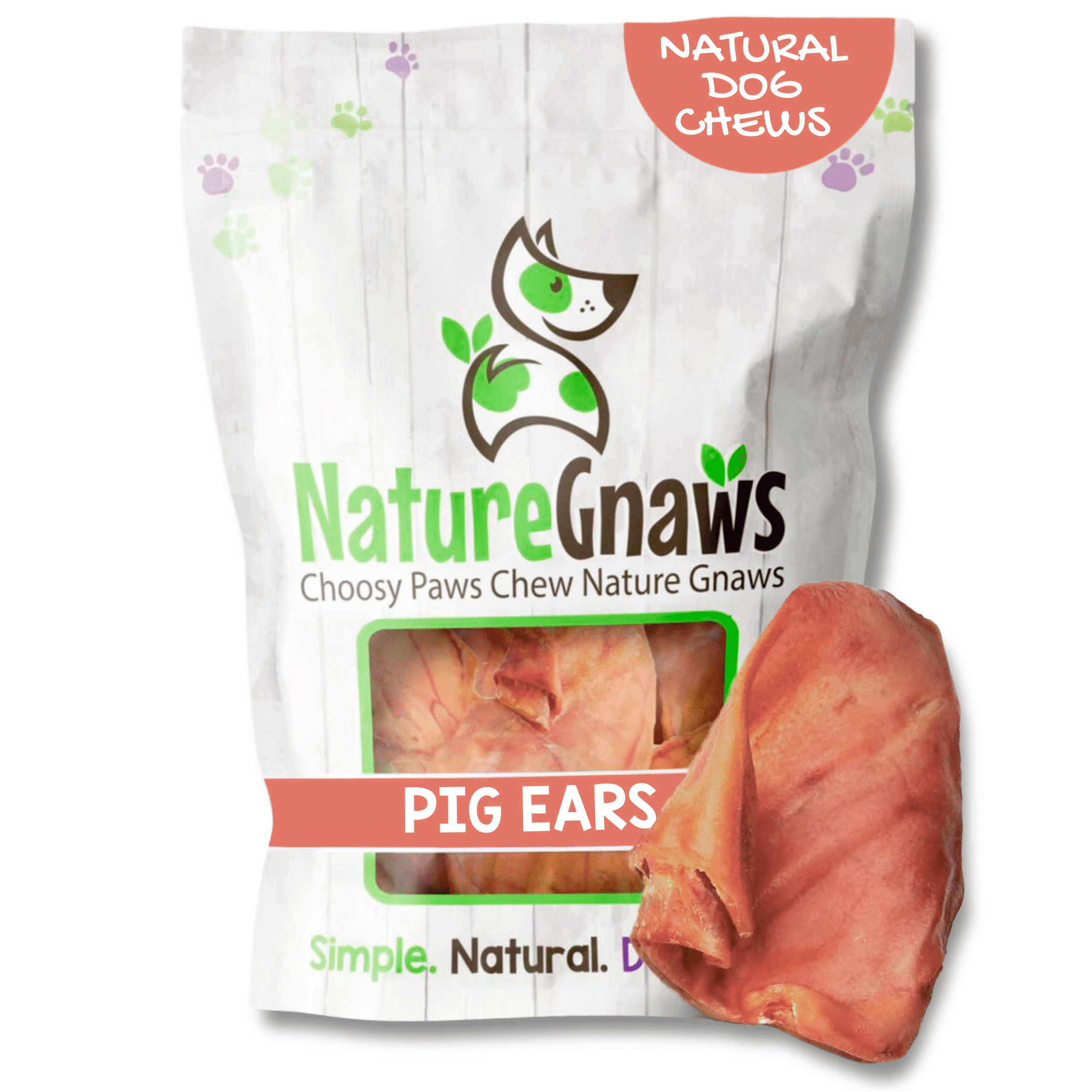 Nature Gnaws Pig Ears for Dogs (15 Count) Rawhide-Free Pork Chew Treats - Walmart.com