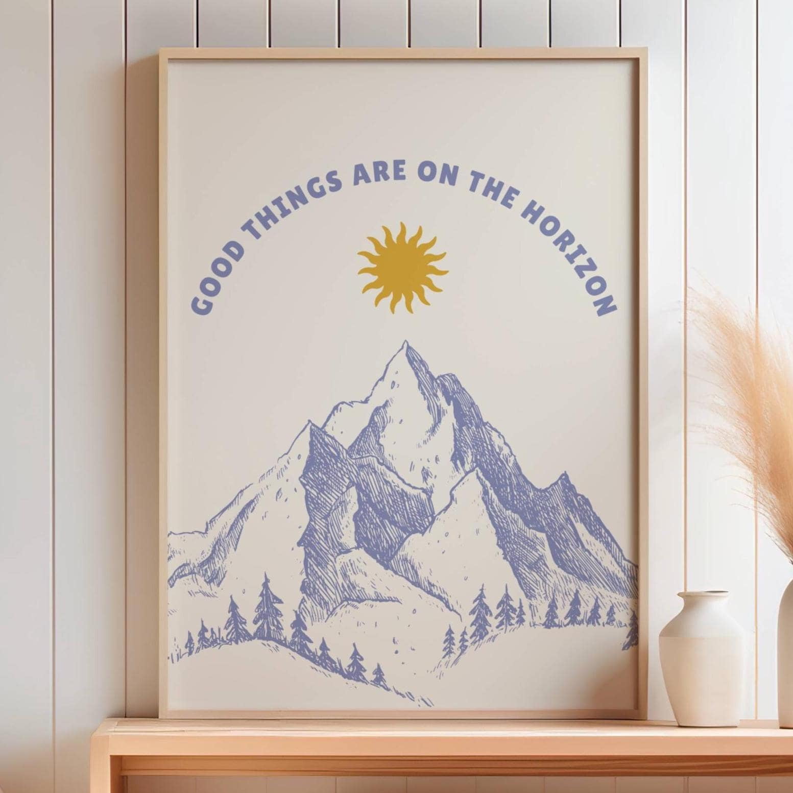 Nature Granola Landscape Wall Art Mountains Poster Inspirational Quote ...