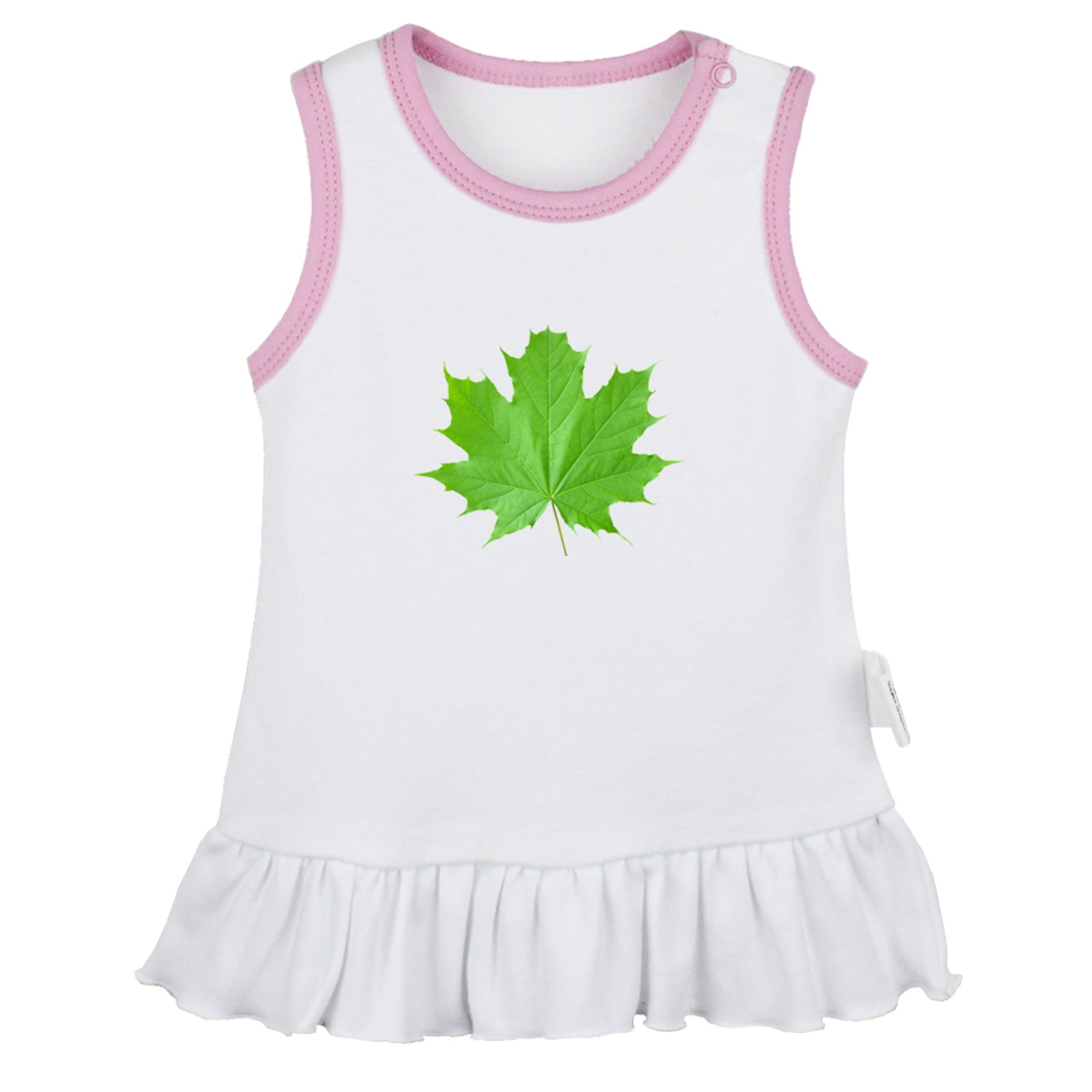 Nature Green Leaf Pattern Dresses For Baby, Newborn Babies Skirts ...