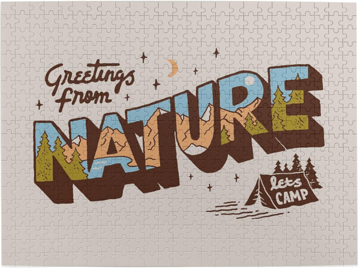 Nature Greetings Wooden Puzzle for Adults 500 Piece Jigsaw Puzzles Fun ...