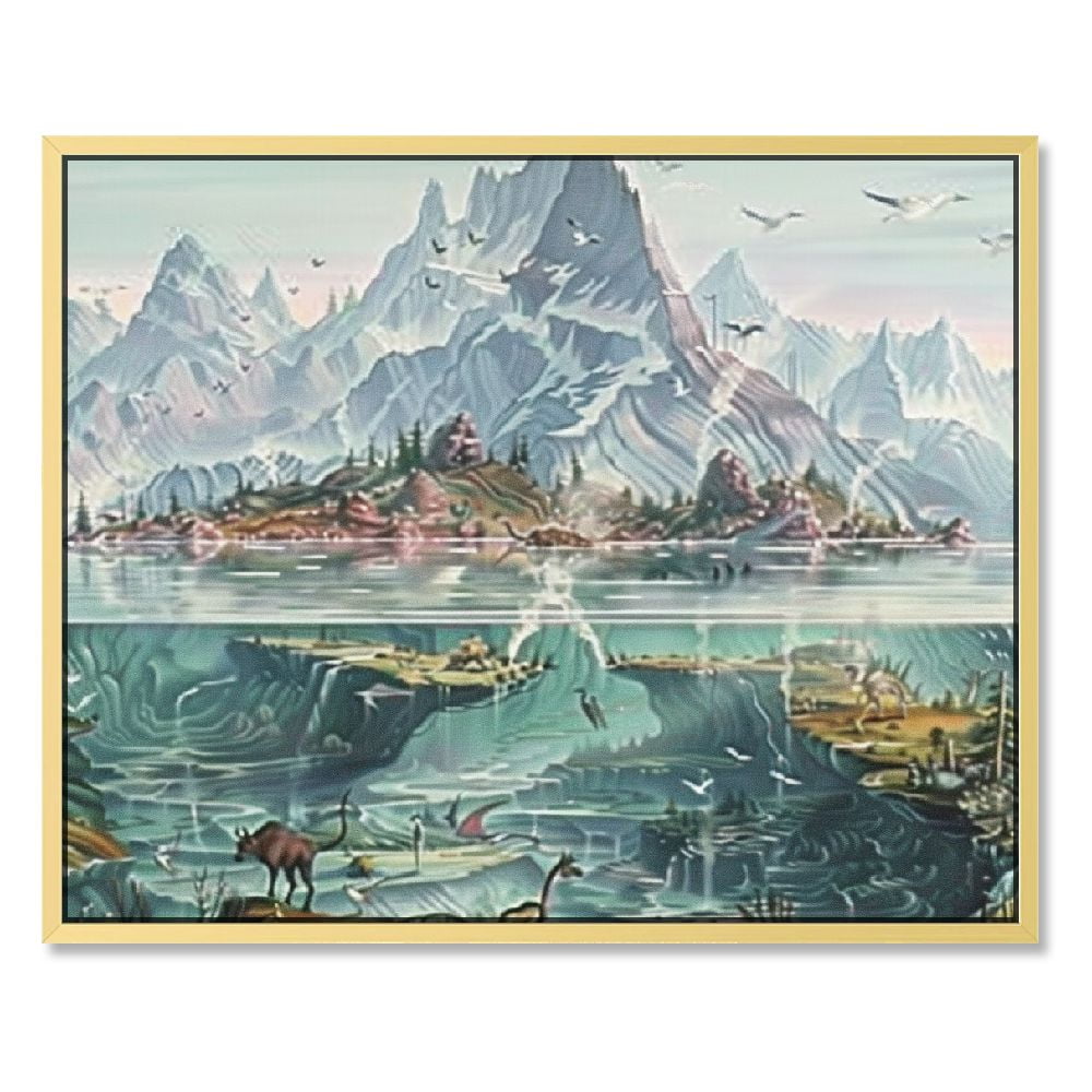 Nature In Descending Regions Poster - Sea Life Print - Aquatic Art ...
