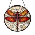 Nature Insect Stained Glass Style Panel – Decorative Window Art ...