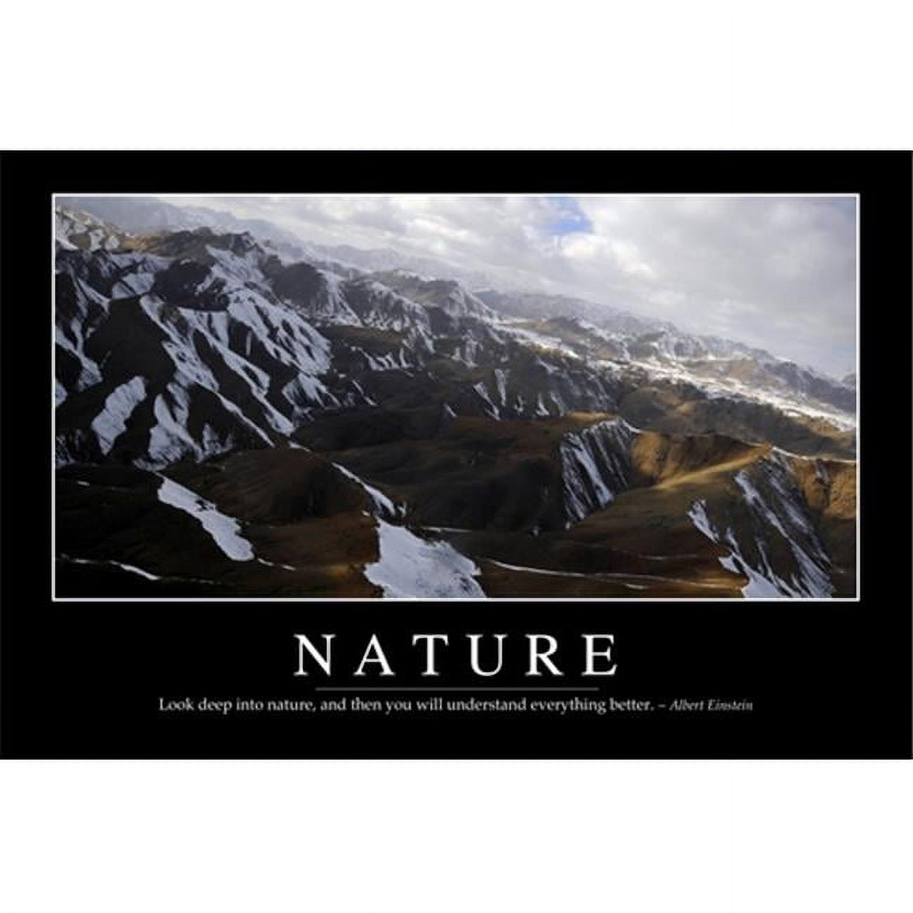 Nature - Inspirational Quote & Motivational Poster - 17 x 11 - Walmart.com