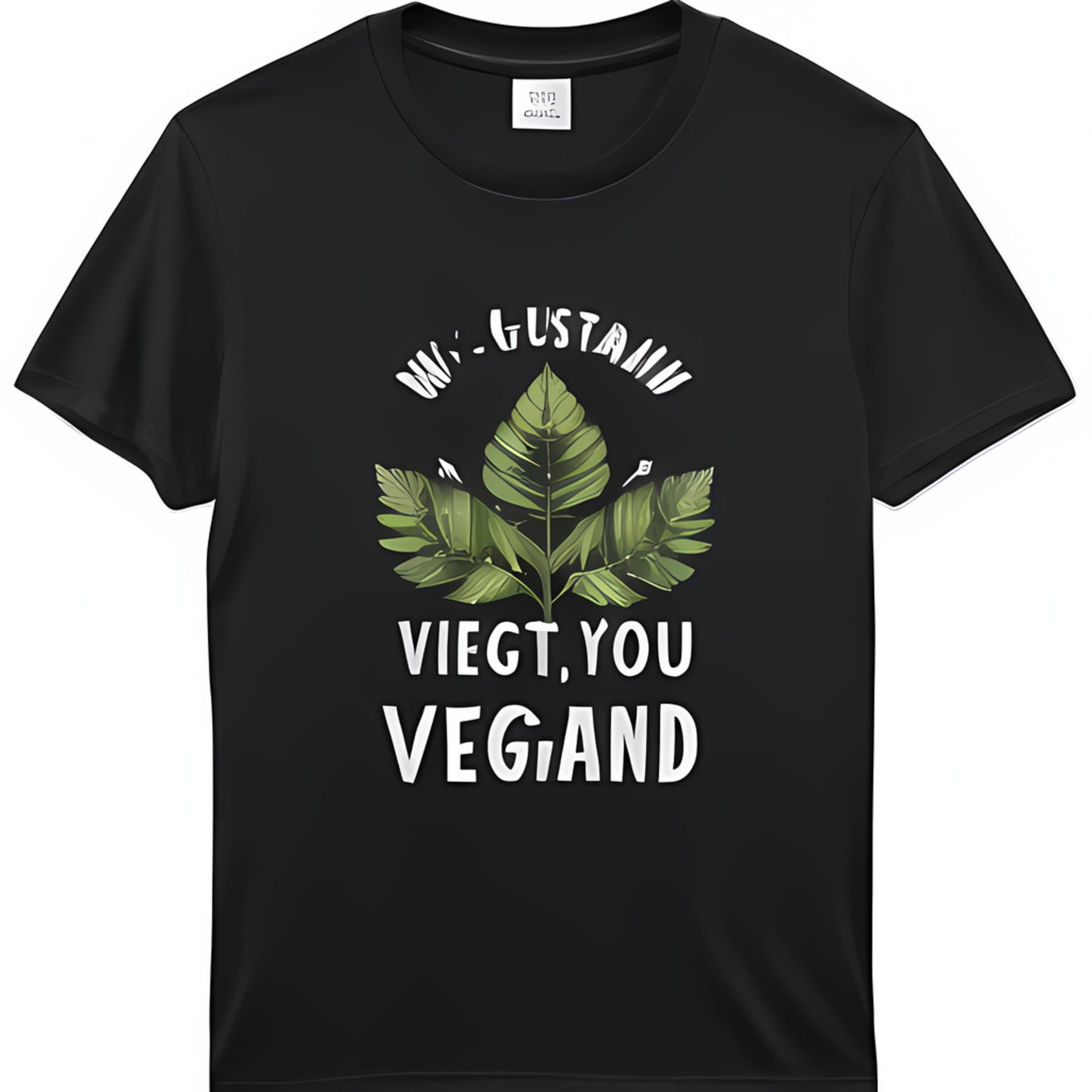 Nature Inspired Black T-Shirt with Eco Friendly Typography and Plant ... Nature Inspired Black T-Shirt with Eco Friendly Typography and Plant ...