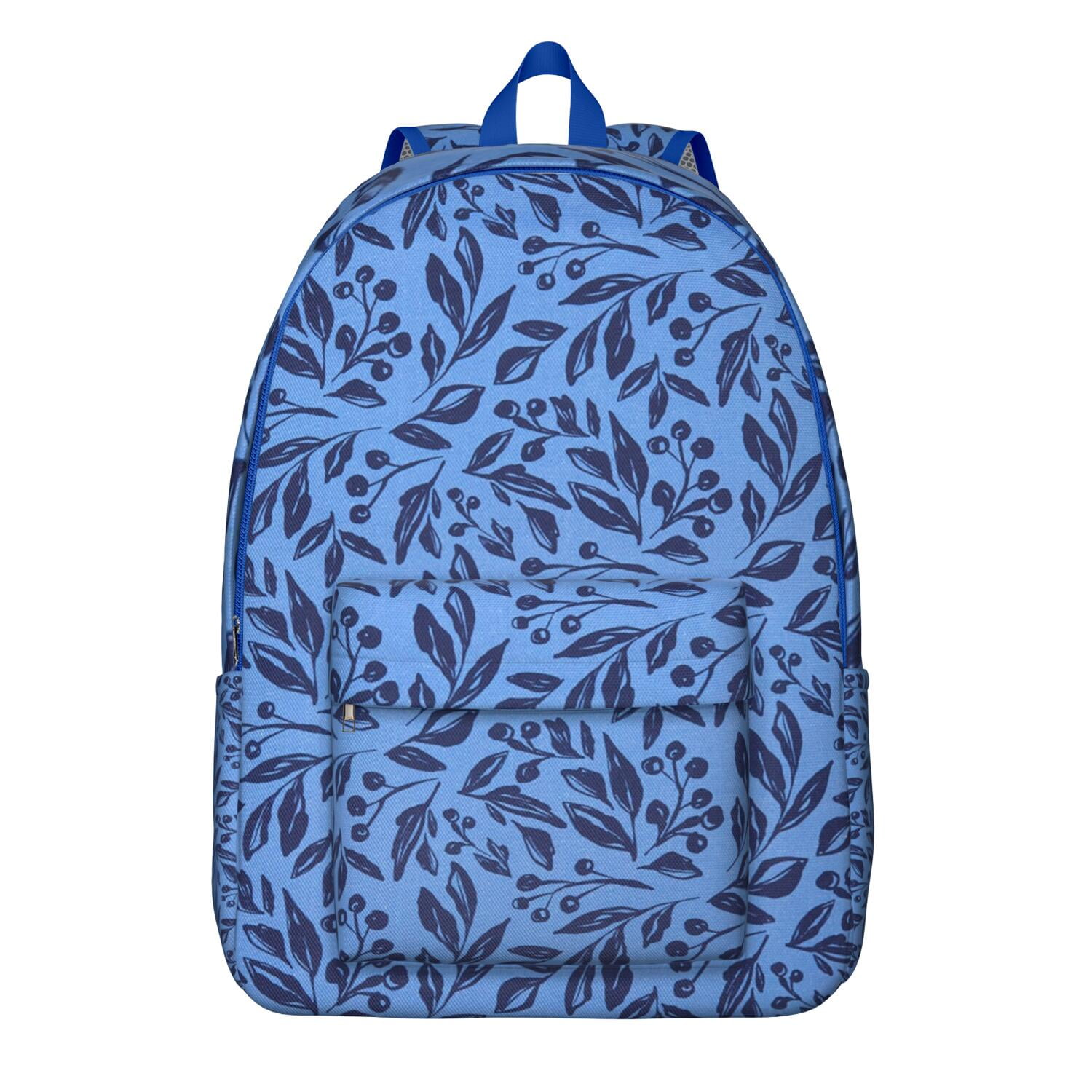 Nature Inspired Bloom Backpack – Aesthetic Floral Pattern, Oxford ...