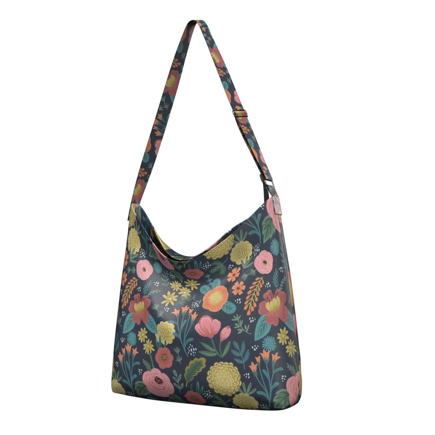 Nature Inspired Botanical Tote | Lightweight Travel Handbag | Multi ...