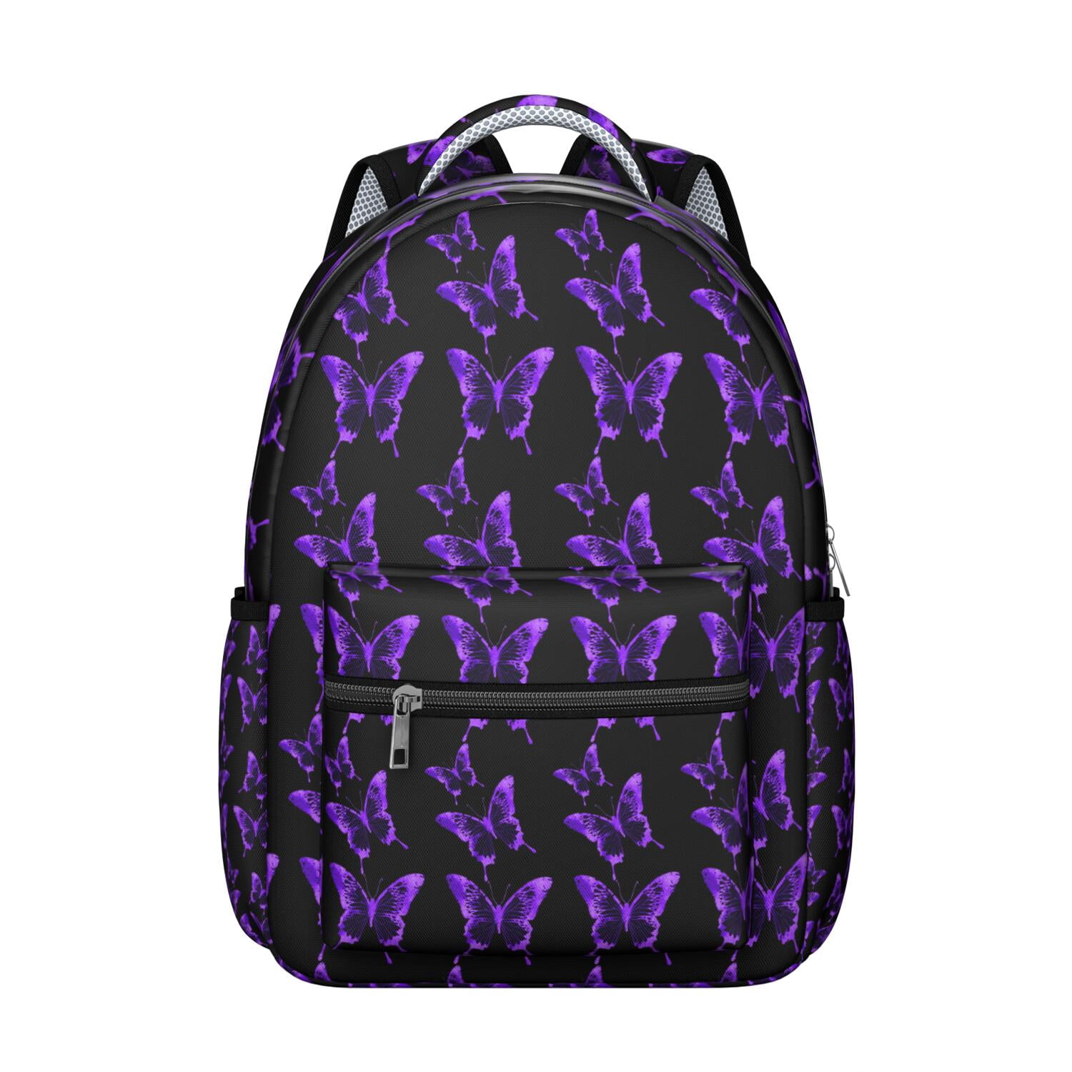 Nature-Inspired Butterfly Backpack - Waterproof & Stylish, Watercolor ...