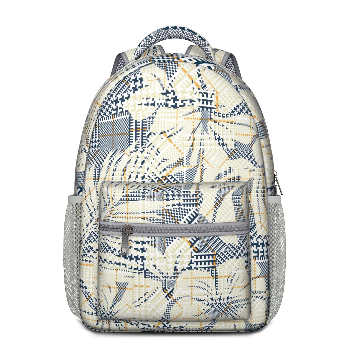 Nature Inspired Floral Print Bookbag - Waterproof Stylish Backpack for ...