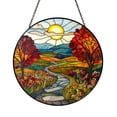 Nature Inspired Forest Path Stained Glass Window Suncatcher - Walmart.com