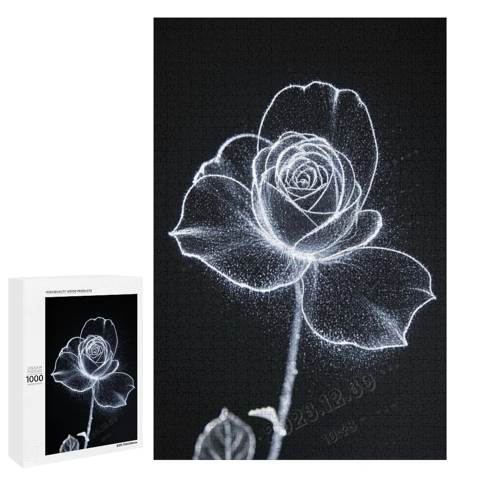 Nature-Inspired Rose Puzzle – 1000 Piece Wooden Jigsaw | Stunning ...