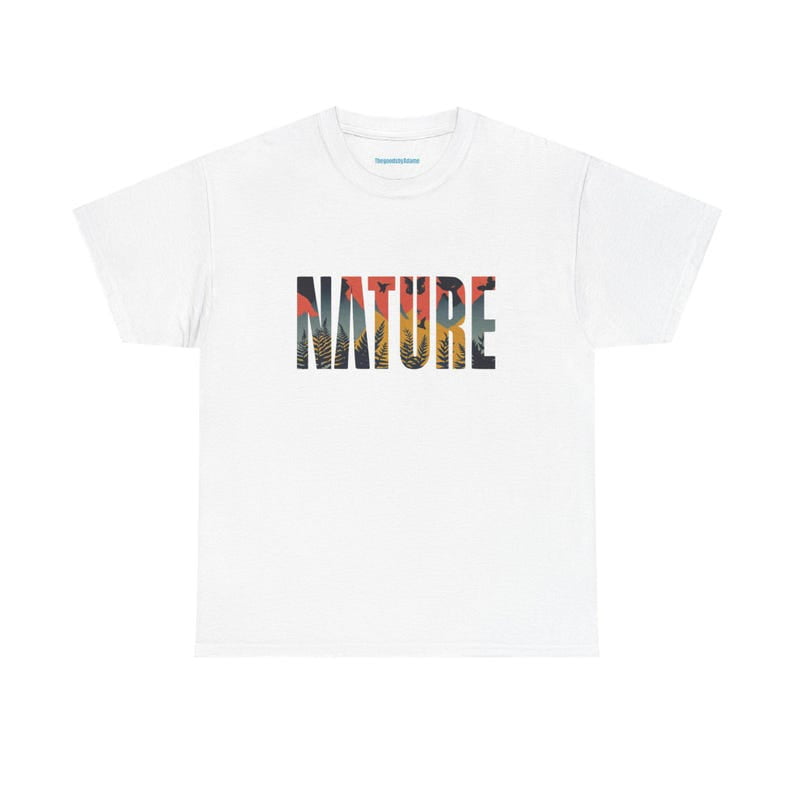 Nature-Inspired Unisex Heavy Cotton Tee, Nature Lover Shirt, Eco ...