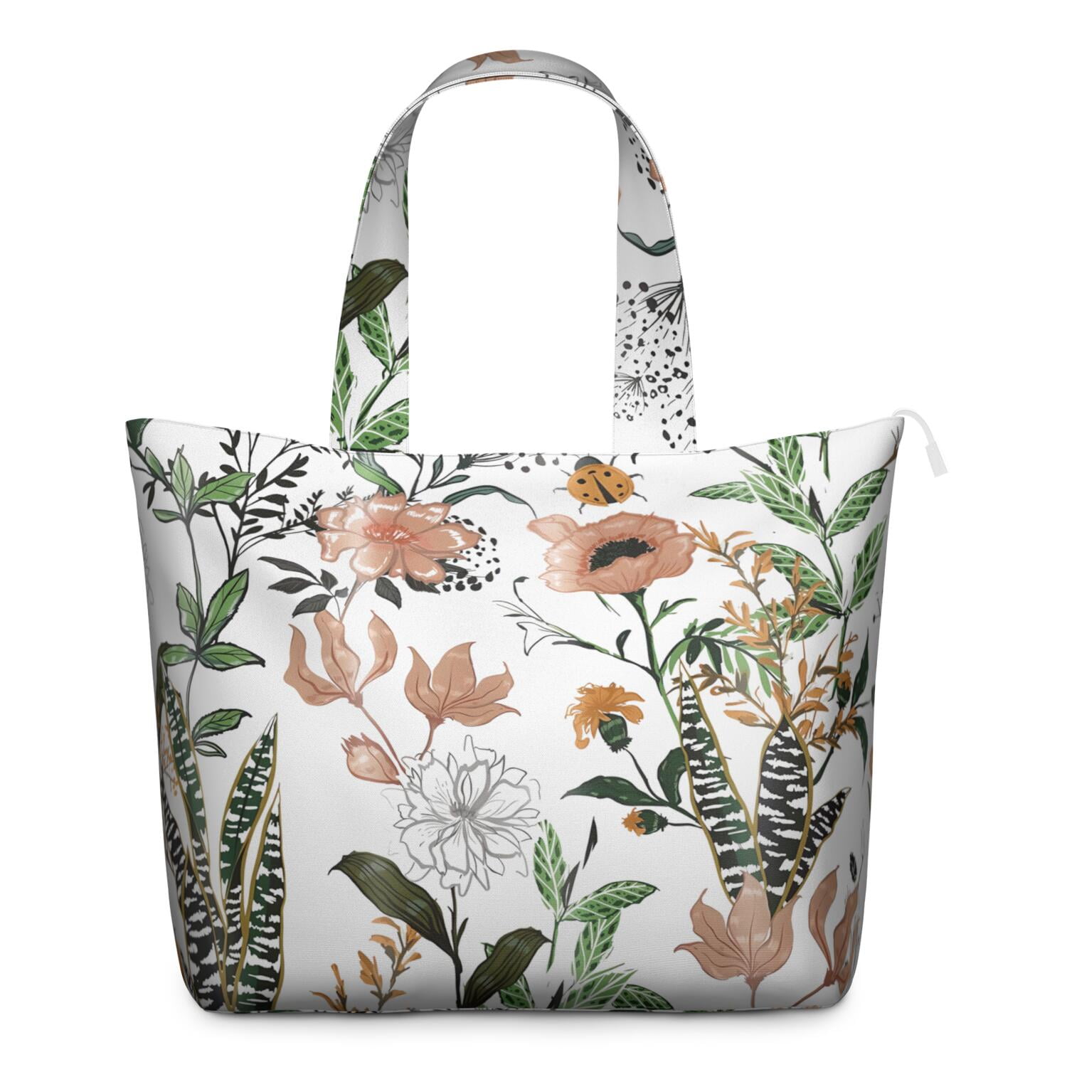 Nature Inspired Weekender Bag, Large Capacity Carry-On Tote with Secure ...