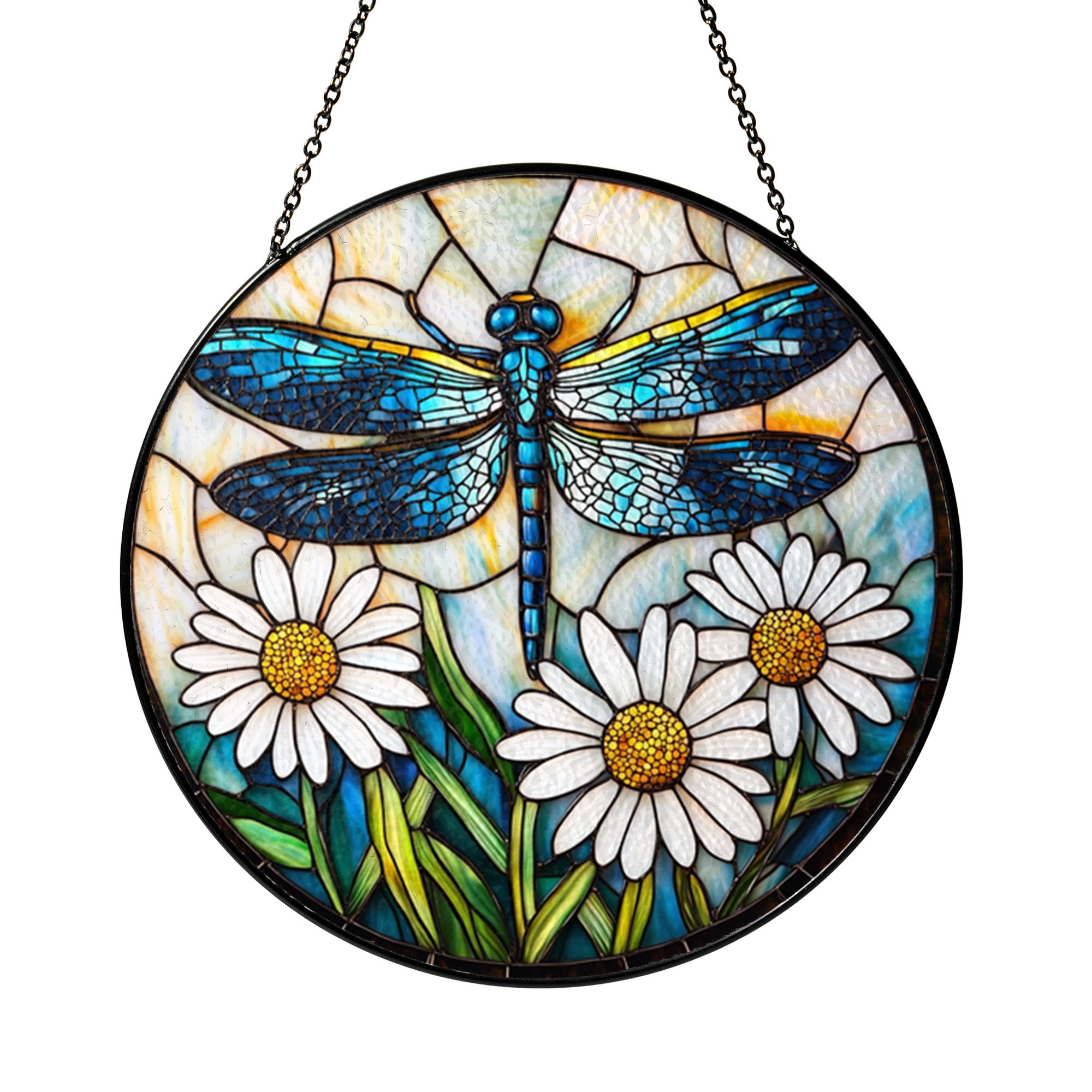 Nature Inspired Window Art – Dragonfly Daisy Design - Walmart.com