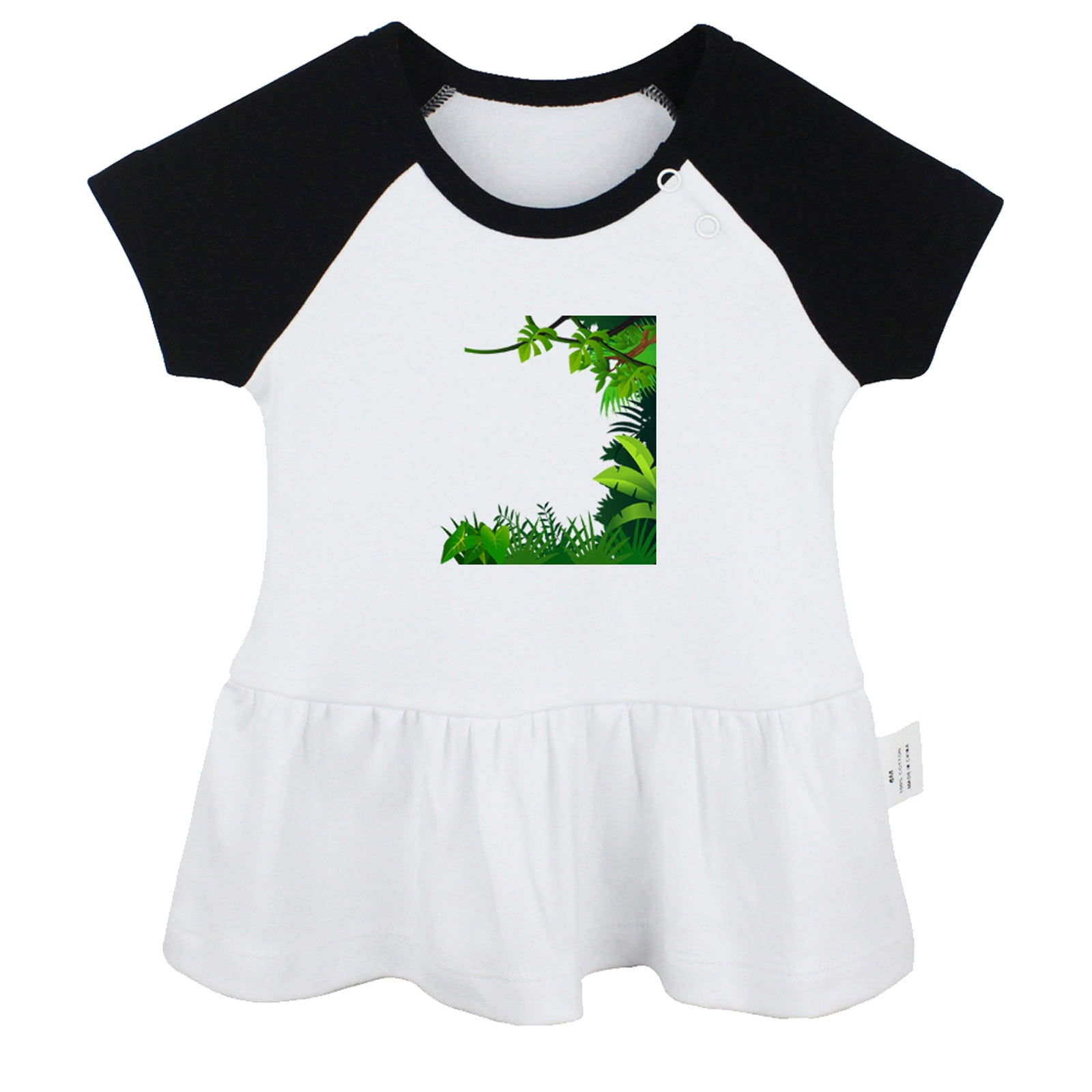 Nature Jungle Pattern Dresses For Baby, Newborn Babies Skirts, Infant ...