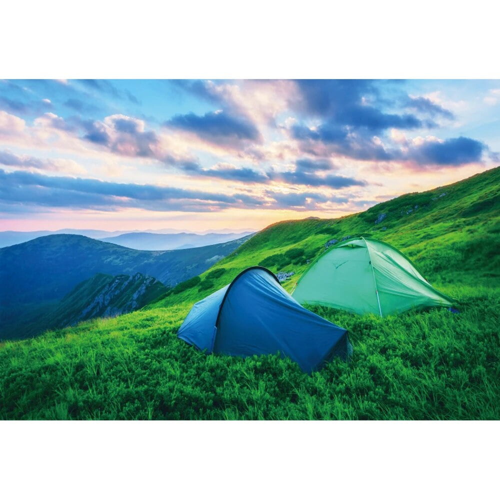 Nature Landscape Backdrop Sunset Evening Sunset Mountains Backpacker ...