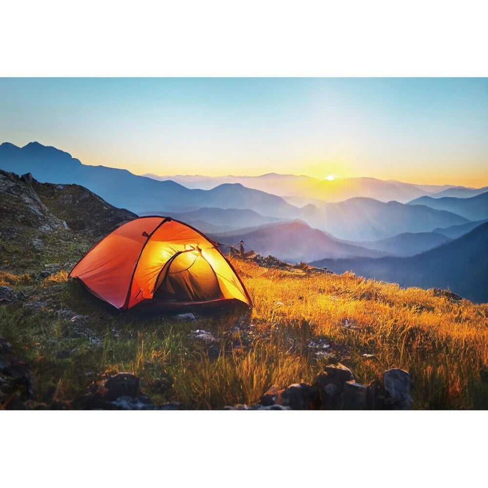 Nature Landscape Backdrop Sunset Evening Sunset Mountains Backpacker ...