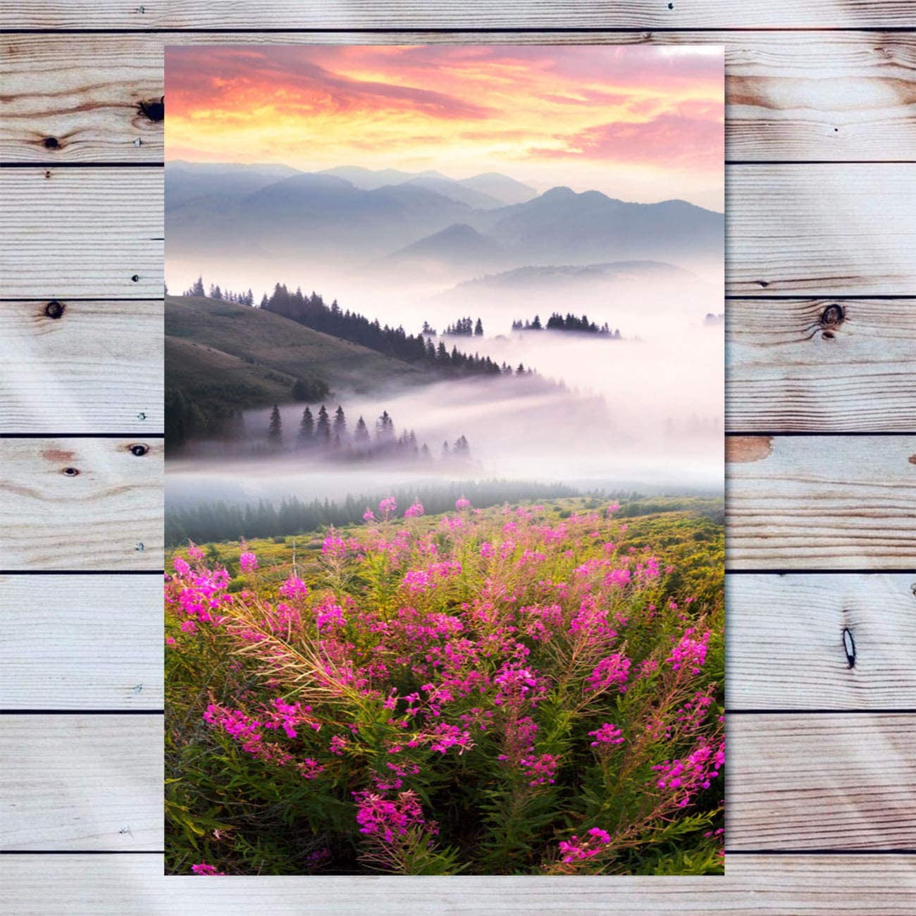 Nature Landscape Canvas Wall Art Artwork Wooden Frame Painting Willow ...