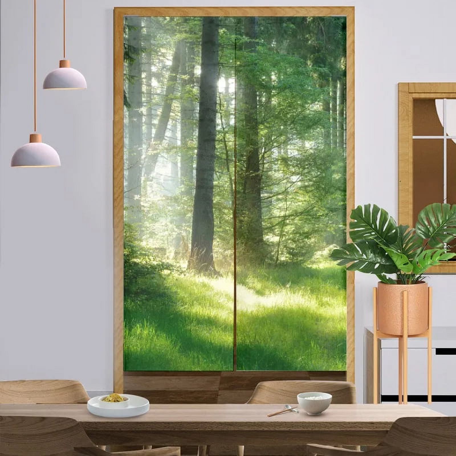 Nature Landscape Forest Door Curtain Living Room Bedroom Noren Kitchen Entrance Feng Shui ...