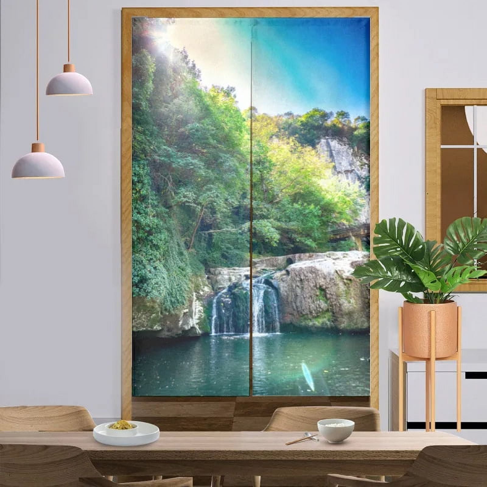 Nature Landscape Forest Door Curtain Living Room Bedroom Noren Kitchen ...