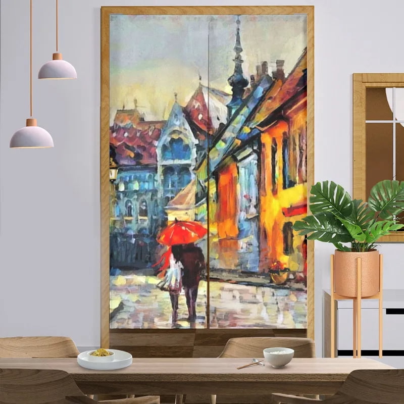 Nature Landscape Forest Door Curtain Living Room Bedroom Noren Kitchen ...