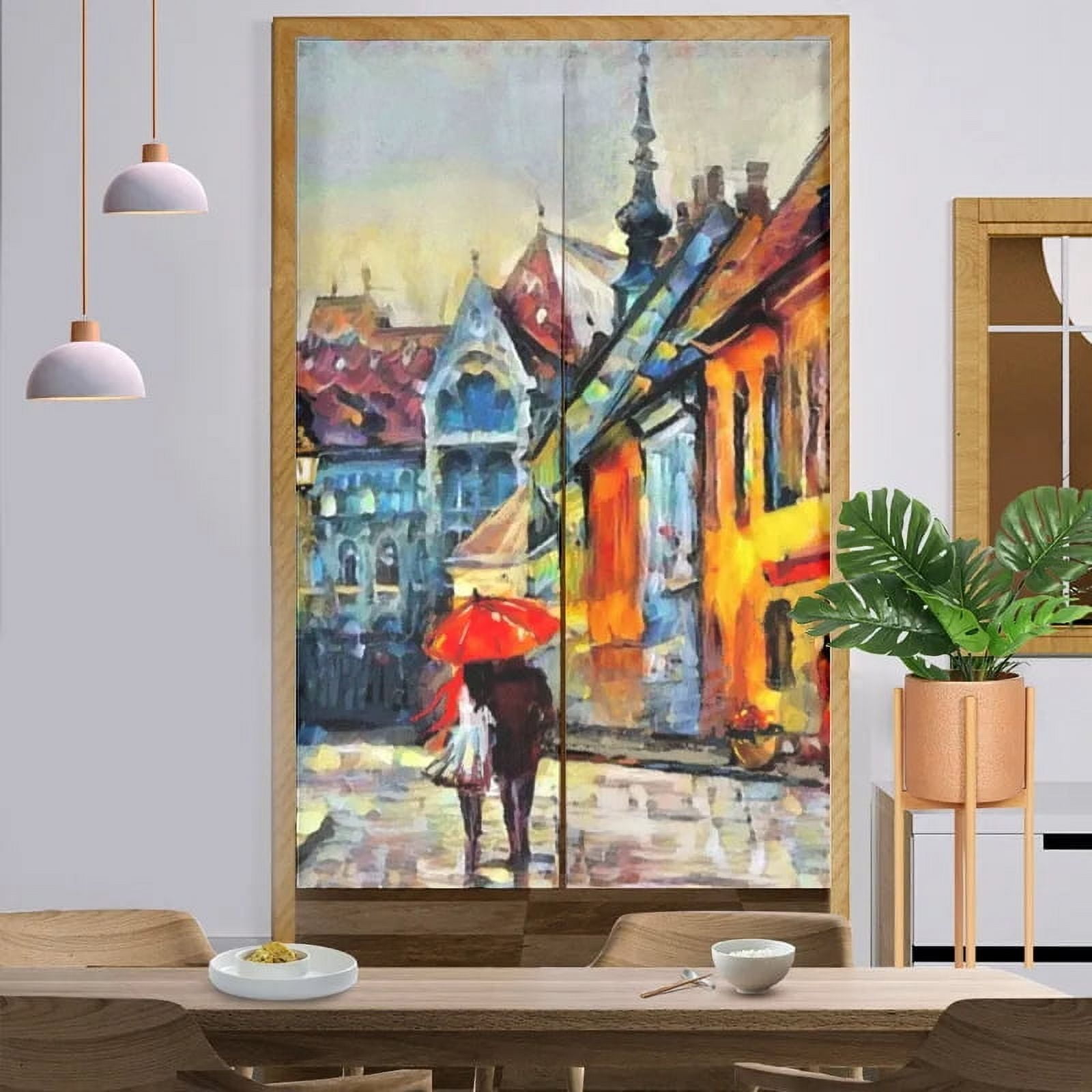 Nature Landscape Forest Door Curtain Living Room Bedroom Noren Kitchen Entrance Feng Shui ...